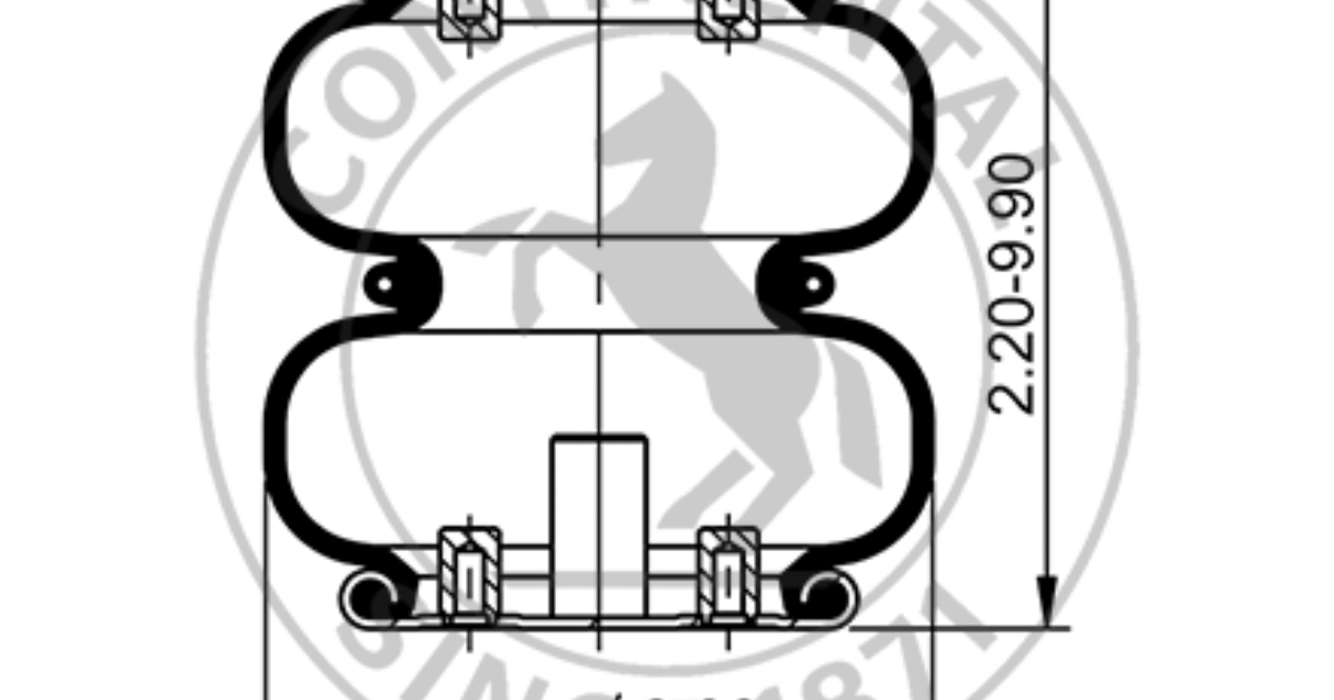 ContiTech Air Spring 68160 | Kenosha Truck Parts
